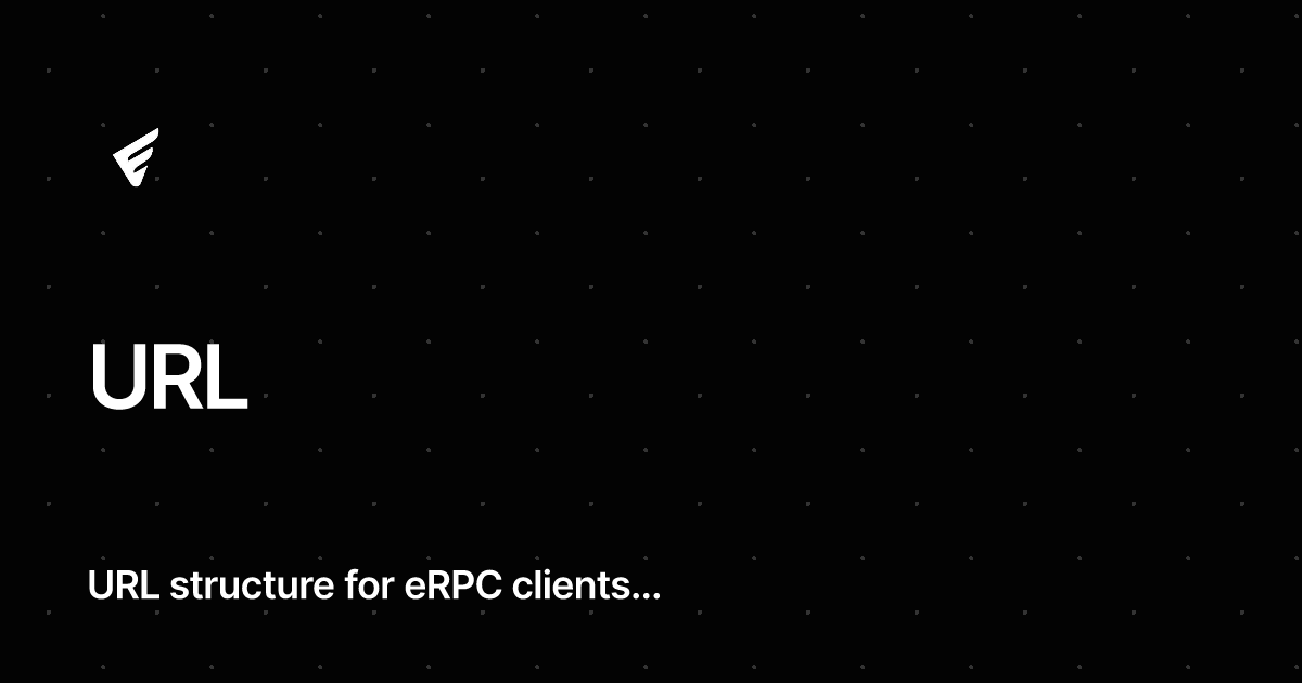 URL - eRPC
